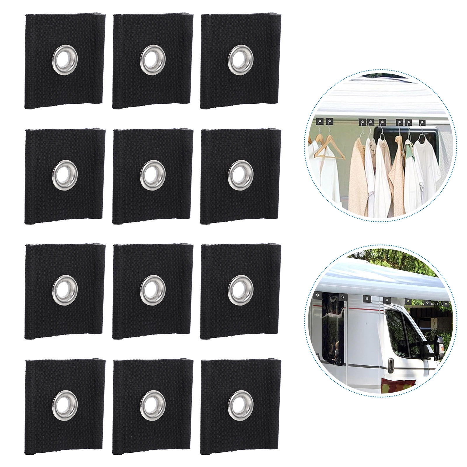 OUNONA 12pcs Awning Hooks for RVs and Caravans Awning Rail Clamps Cargo ...