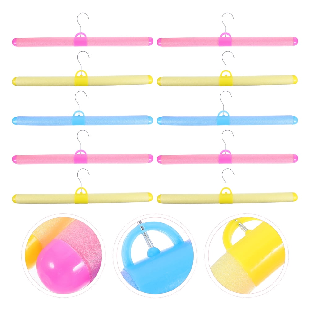 OUNONA 12pcs Bendable Plastic Hangers Ideal For Adults And Kids For ...