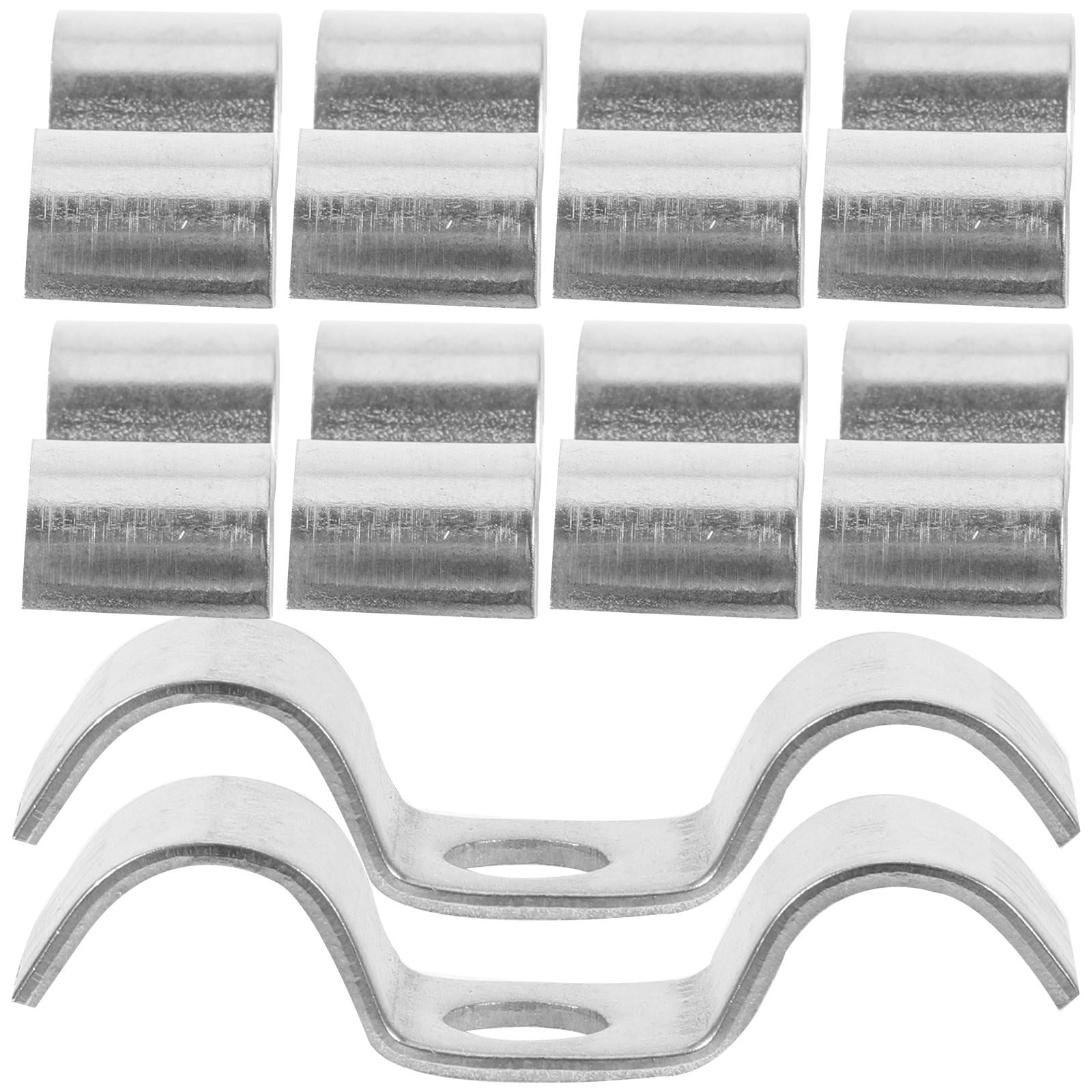 OUNONA 12pcs Clamp Double Sides Tube Fixing Clamp 10mm Tube Tension ...