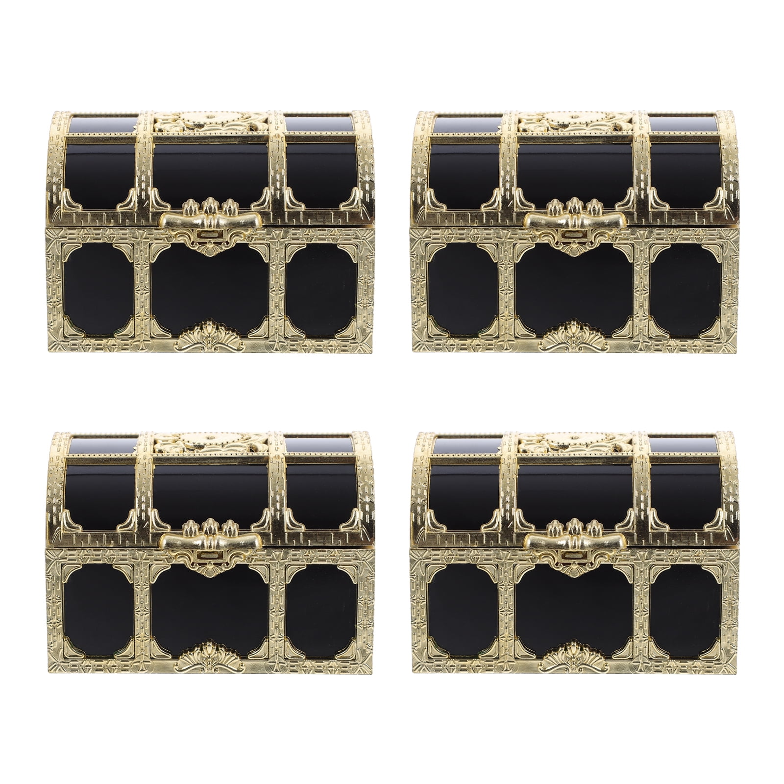 CATIEBYE Golden Plastic Pirate Chest for Storage Use and Party Props ...