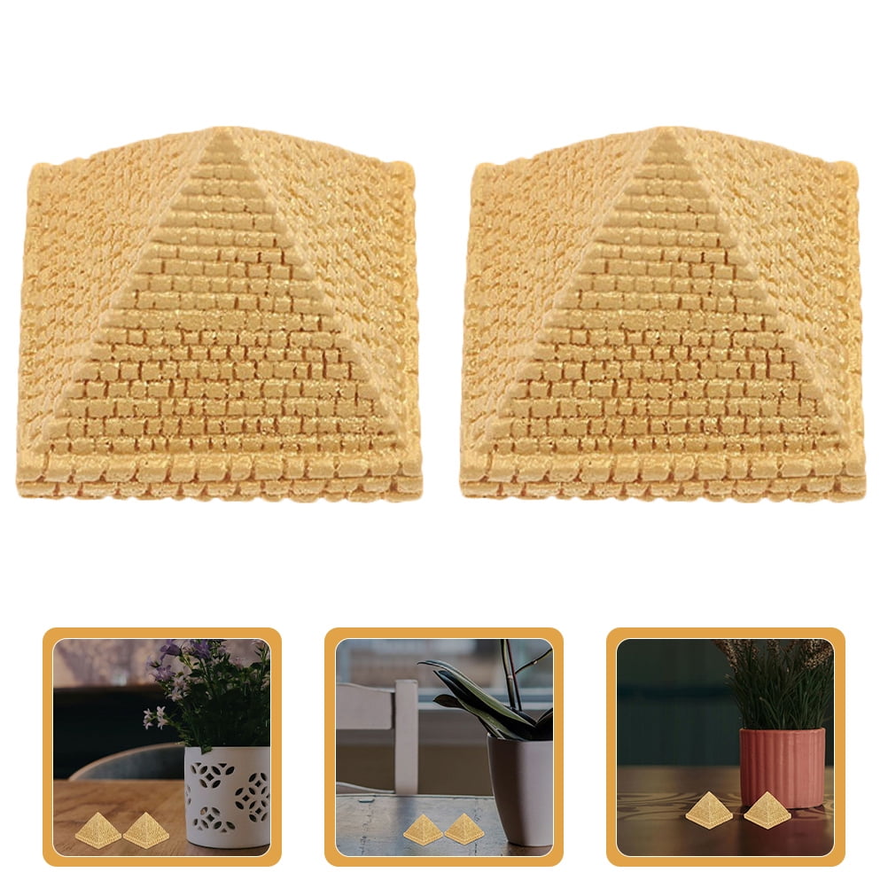 OUNONA 12pcs Diy Mini Pyramid Model Chic Egyptian Figurine For Table ...