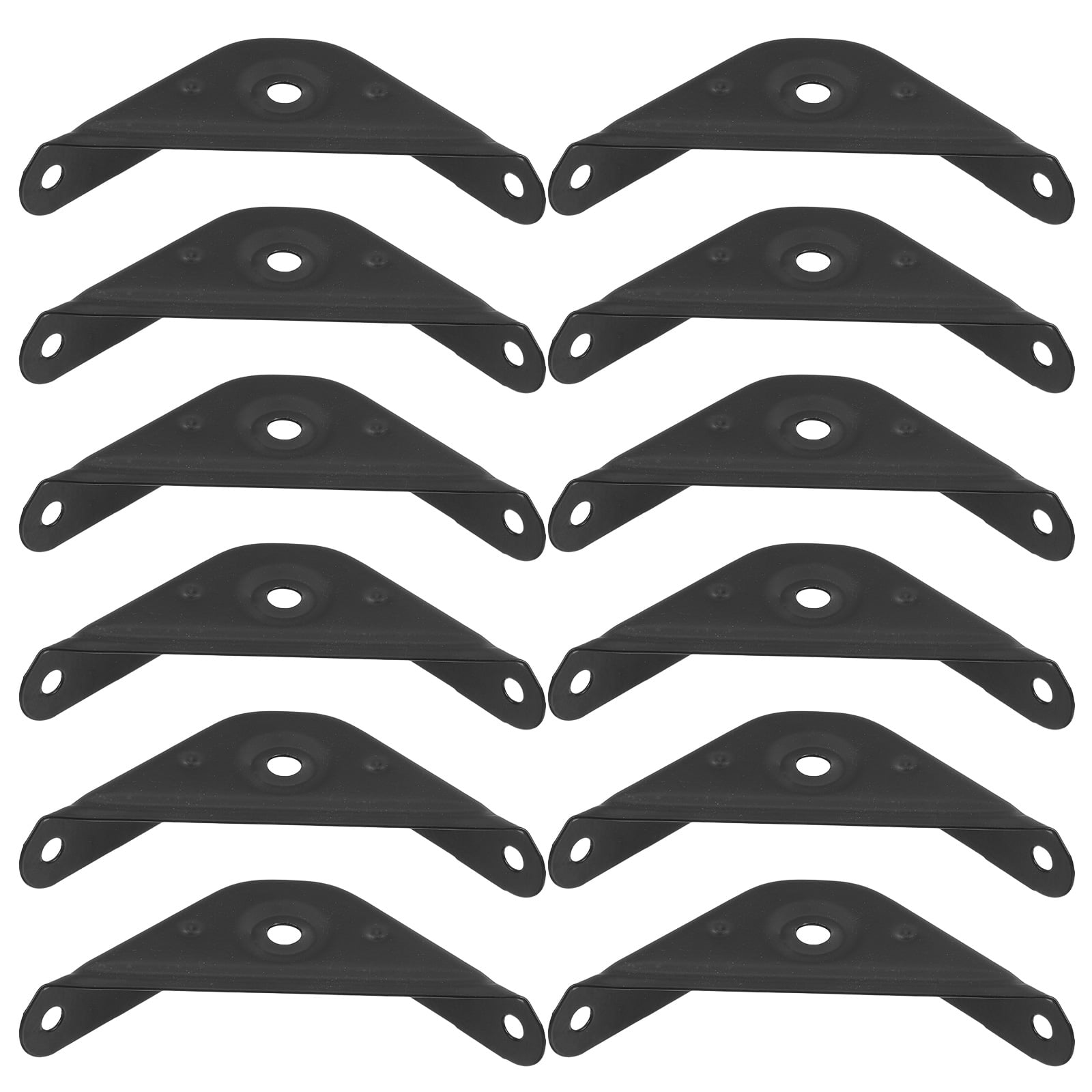 OUNONA 12pcs Furniture Corner Connector Metal Shelf Brackets Triangle ...