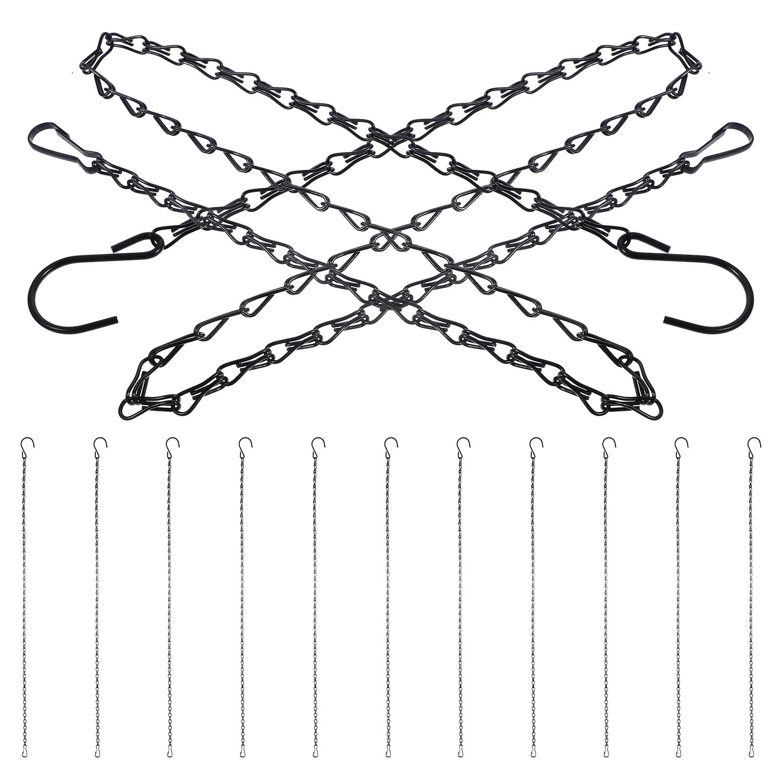 OUNONA 12pcs Hanging Baskets Chains Flower Pot Replacement Chain Hanger ...