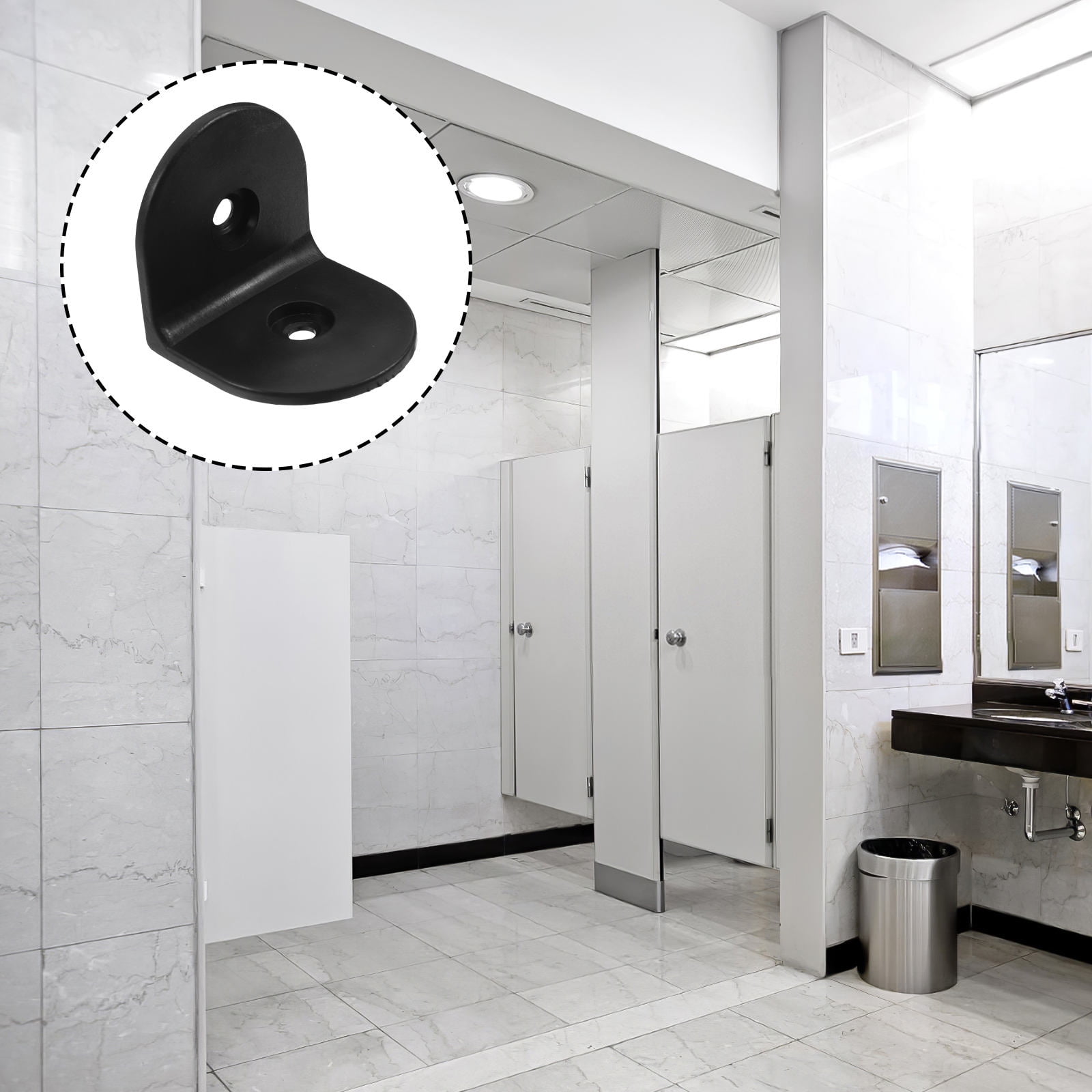 OUNONA 12pcs L Bracket Plastic Corner Braces Right Angle L Shape for ...