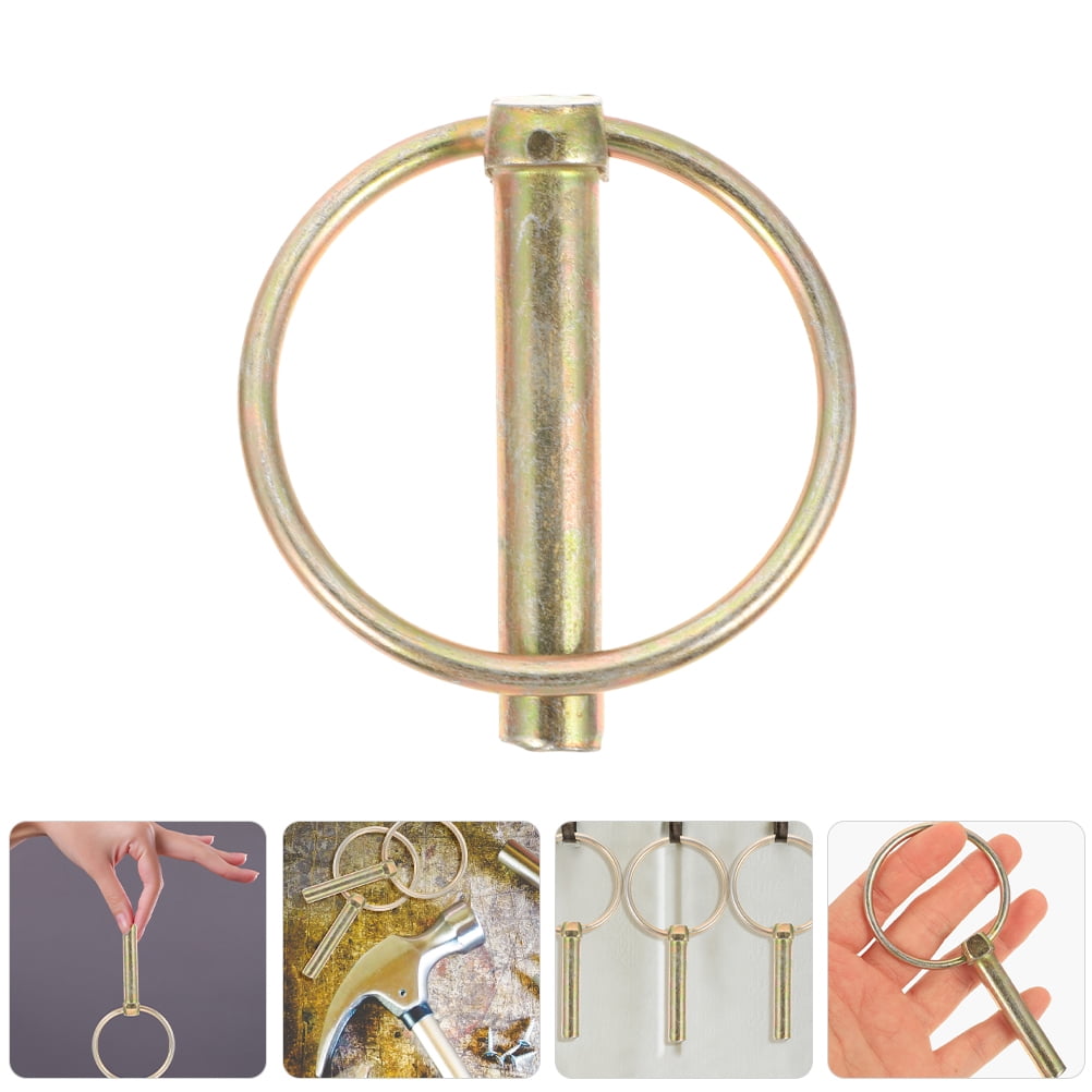 OUNONA 12pcs Pin Assortment Kit Tractor Pins Heavy Duty Iron Gold Pins ...