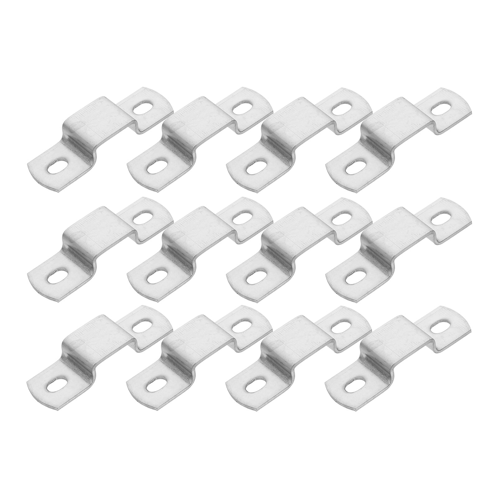 OUNONA 12pcs Pipe Clamp Square Tube Clamp Bracket Tube Mount Clip Pipe ...