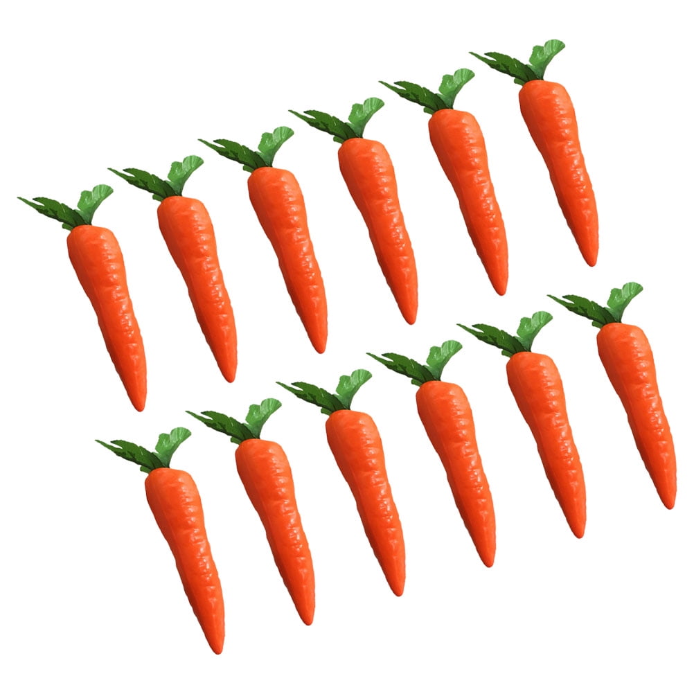 OUNONA Orange Fake Carrot Decorations for Photo Props and High ...