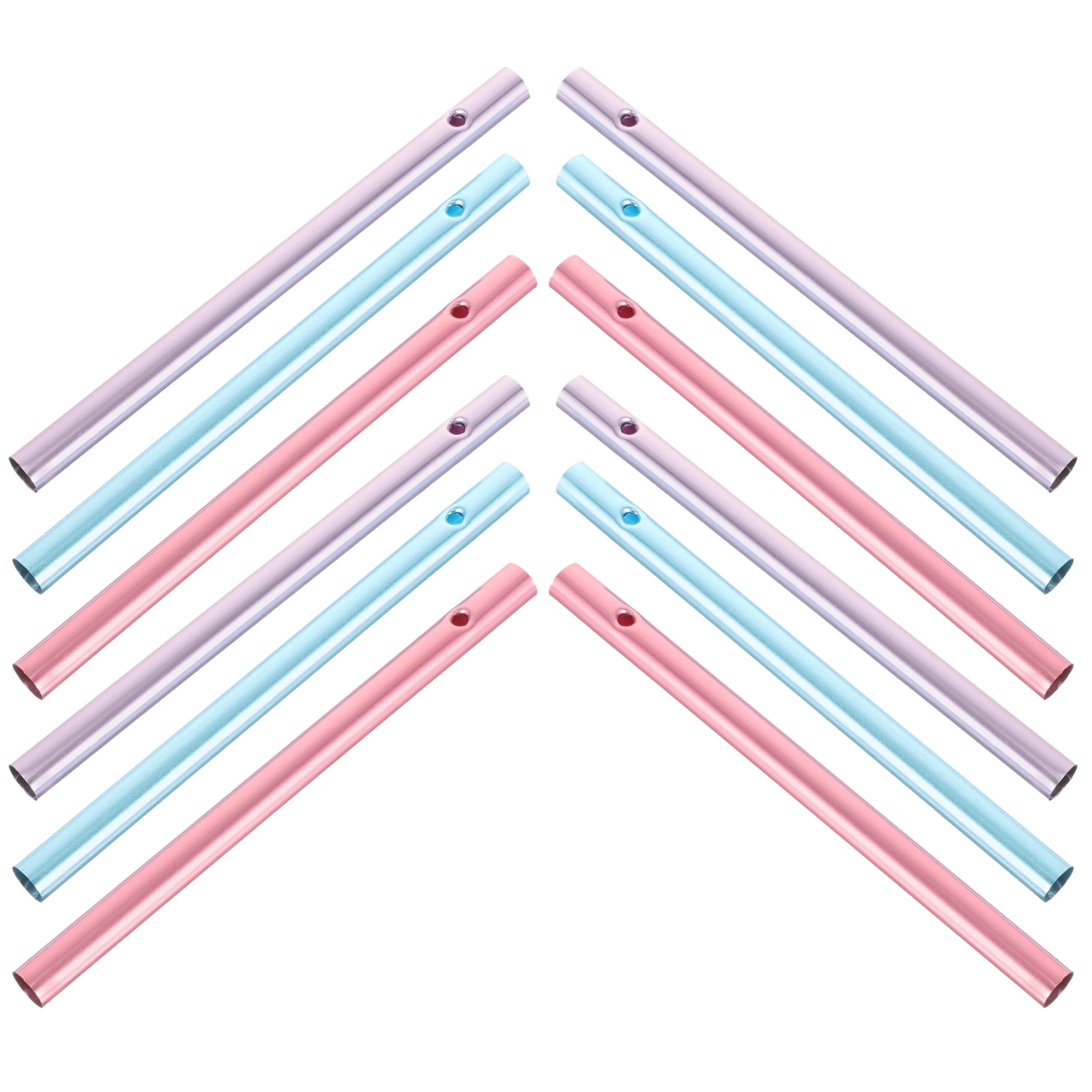 OUNONA 12pcs Wind Chime Wind Chime Metal Tube Wind-bell Making Supplies ...