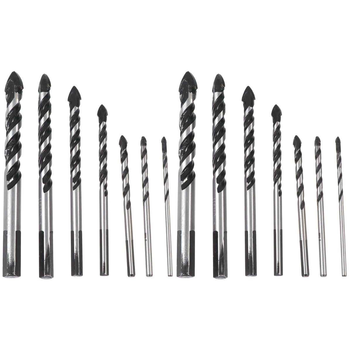 OUNONA 14 Pcs Ceramic Tile Brick Glass Drill Bit Set Glass Cutter Hole ...