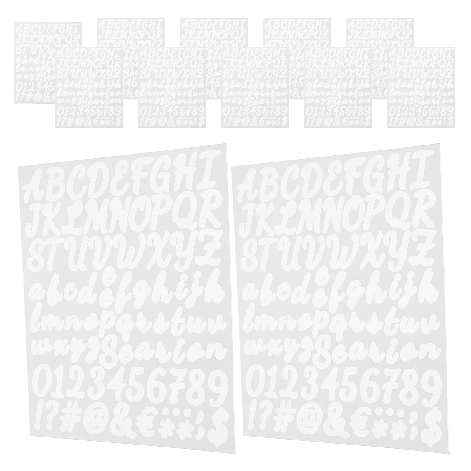 OUNONA 14 Sheets Lighting Ceiling Fan Part Switch Vinyl Letter Stickers ...