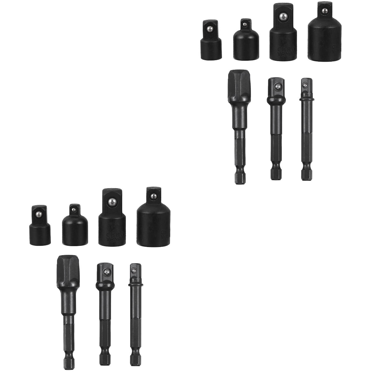 OUNONA 14 pcs /set Drill Socket Adapter and Reducer Set Extension Set ...
