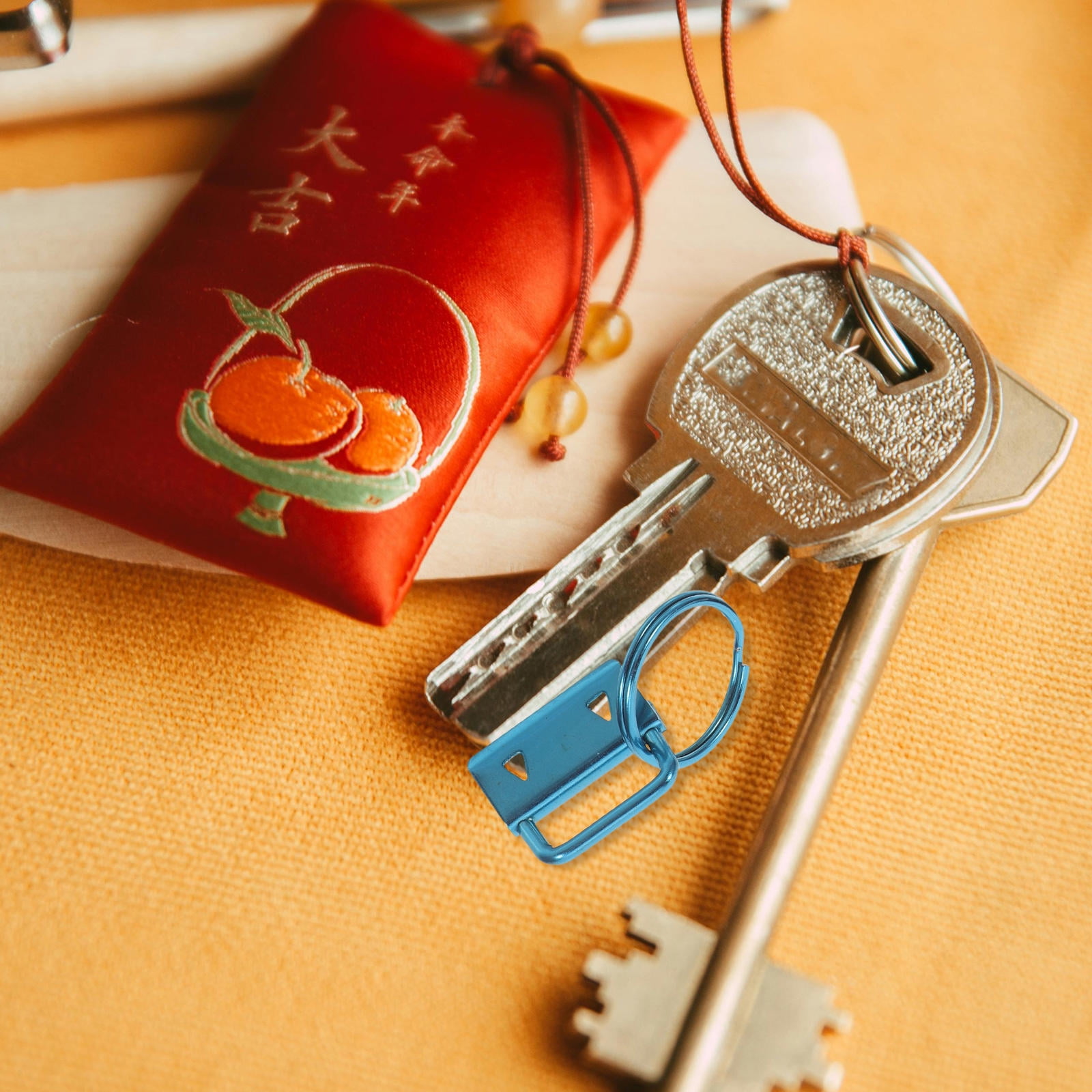 OUNONA 14pcs Tail Clip Key Ring Webbing Clamp Belt Clip DIY Bag ...