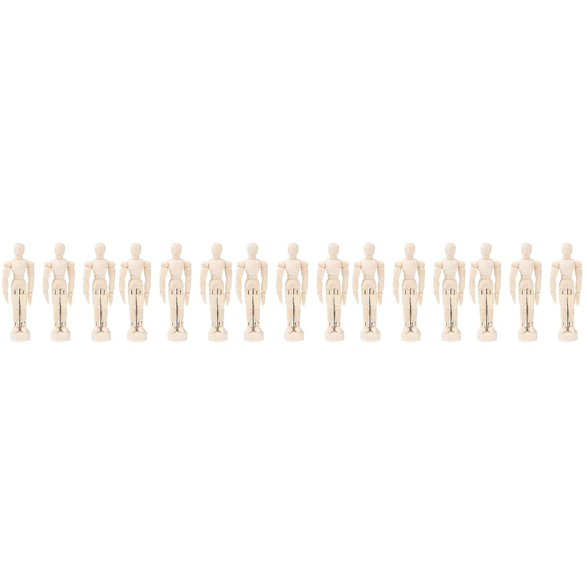 OUNONA 15 pcs Artist Wooden Manikin Movebale Action Figure Model for ...