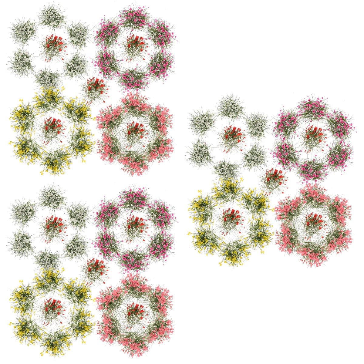 OUNONA 15 pcs DIY Static Grass Tuft Model Railroad Scenery DIY ...