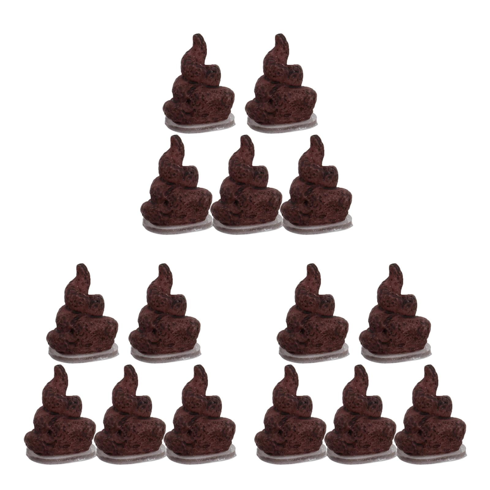 OUNONA 15 pcs Poop Toy Figures Poop Figurines Realistic Fake Poop ...