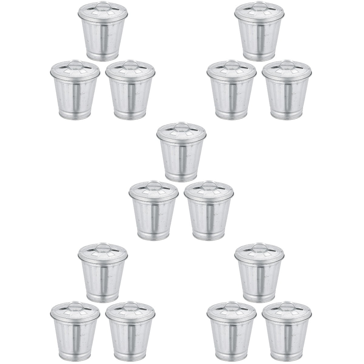 OUNONA 15 pcs Trash Can Desktop Garbage Bin Garbage Can Cup Holder ...