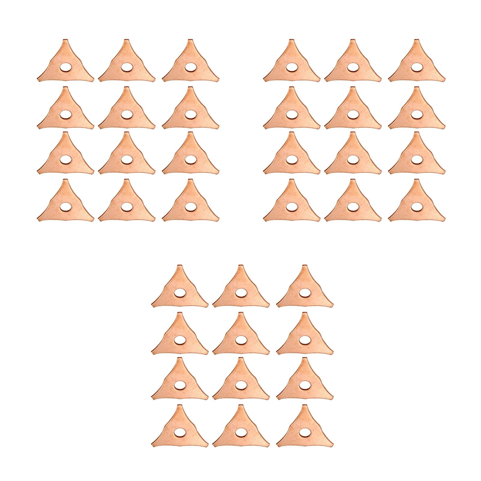 OUNONA 150 Pcs Metal Repair Machine Parts Aluminum Triangular Plate ...