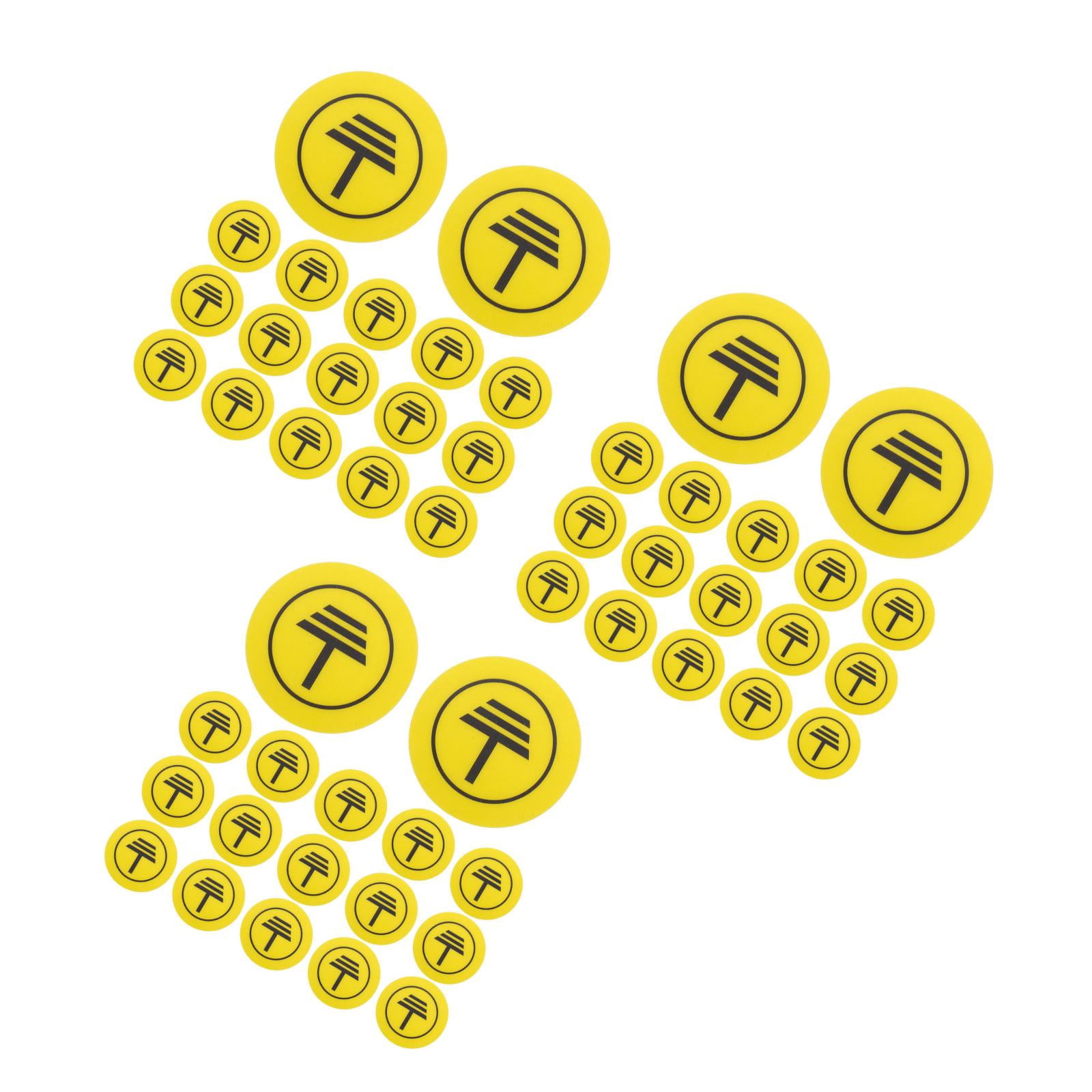 OUNONA 150 pcs Electric Grounding Alert Signs Reflective Warning Tags ...