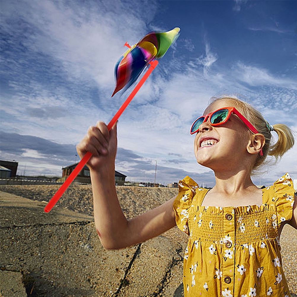 OUNONA 15PCS DIY Windmill Sticks Windmill Replacement Poles Plastic ...