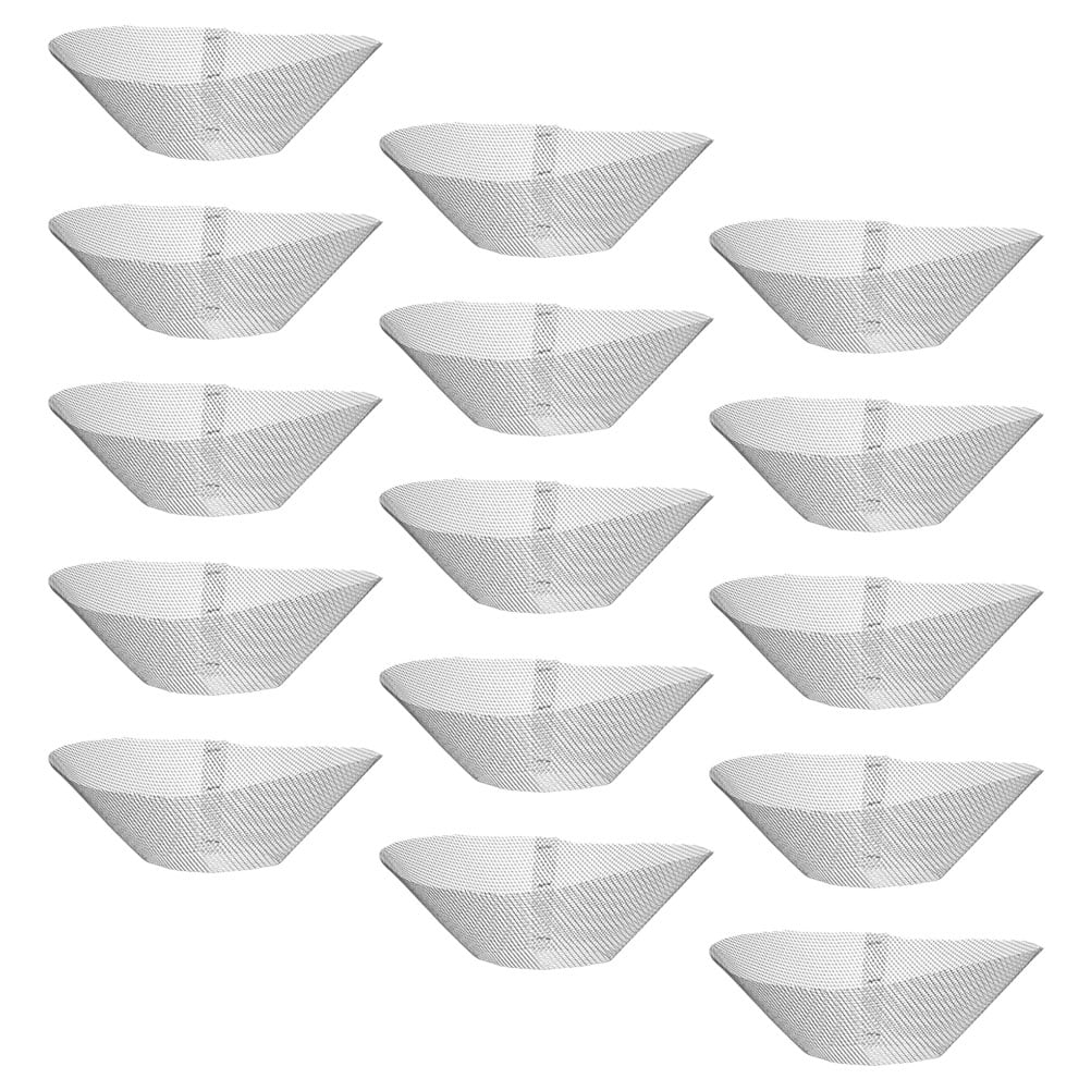 OUNONA 15pcs Kitchen Exhaust Fan Filters Grease Trap Net Round Range ...