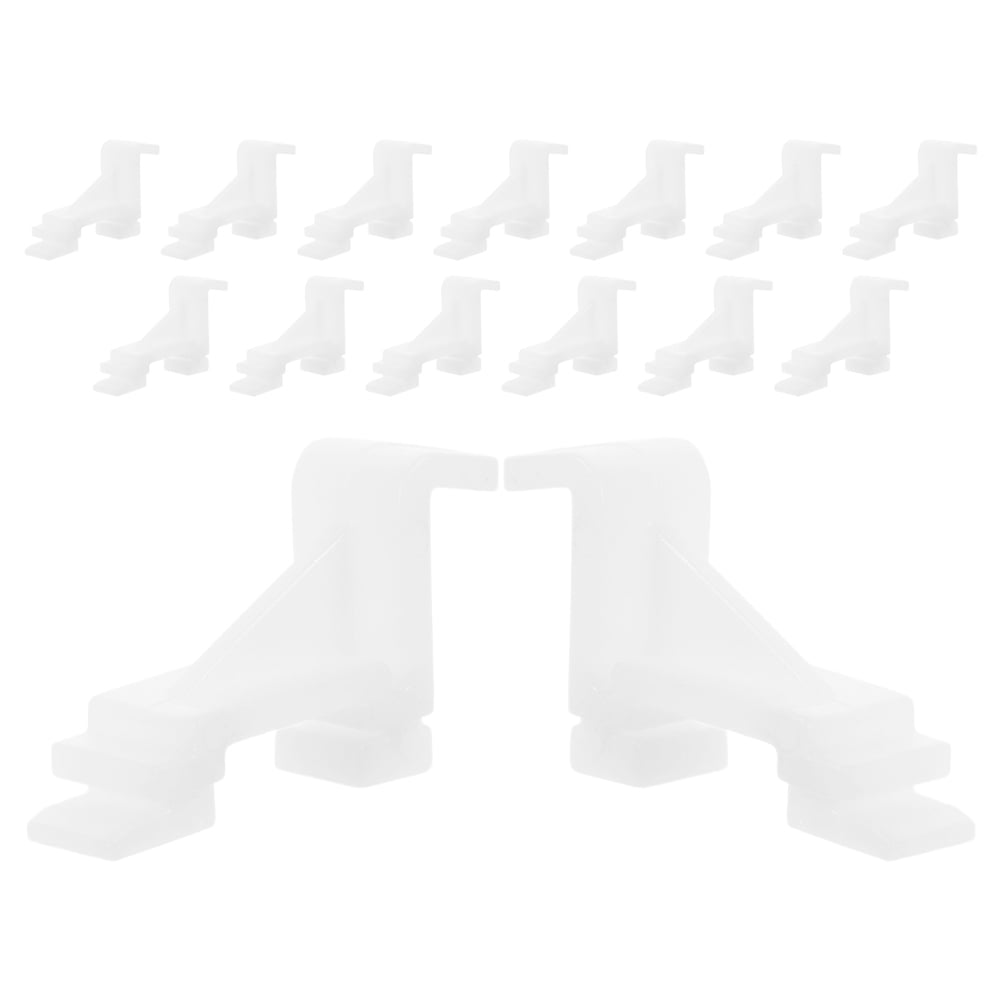 OUNONA 15pcs Refrigerator Shelf Clips Removable Cooler Shelf Clamps ...