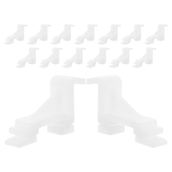 OUNONA 15pcs Refrigerator Shelf Clips Removable Cooler Shelf Clamps ...