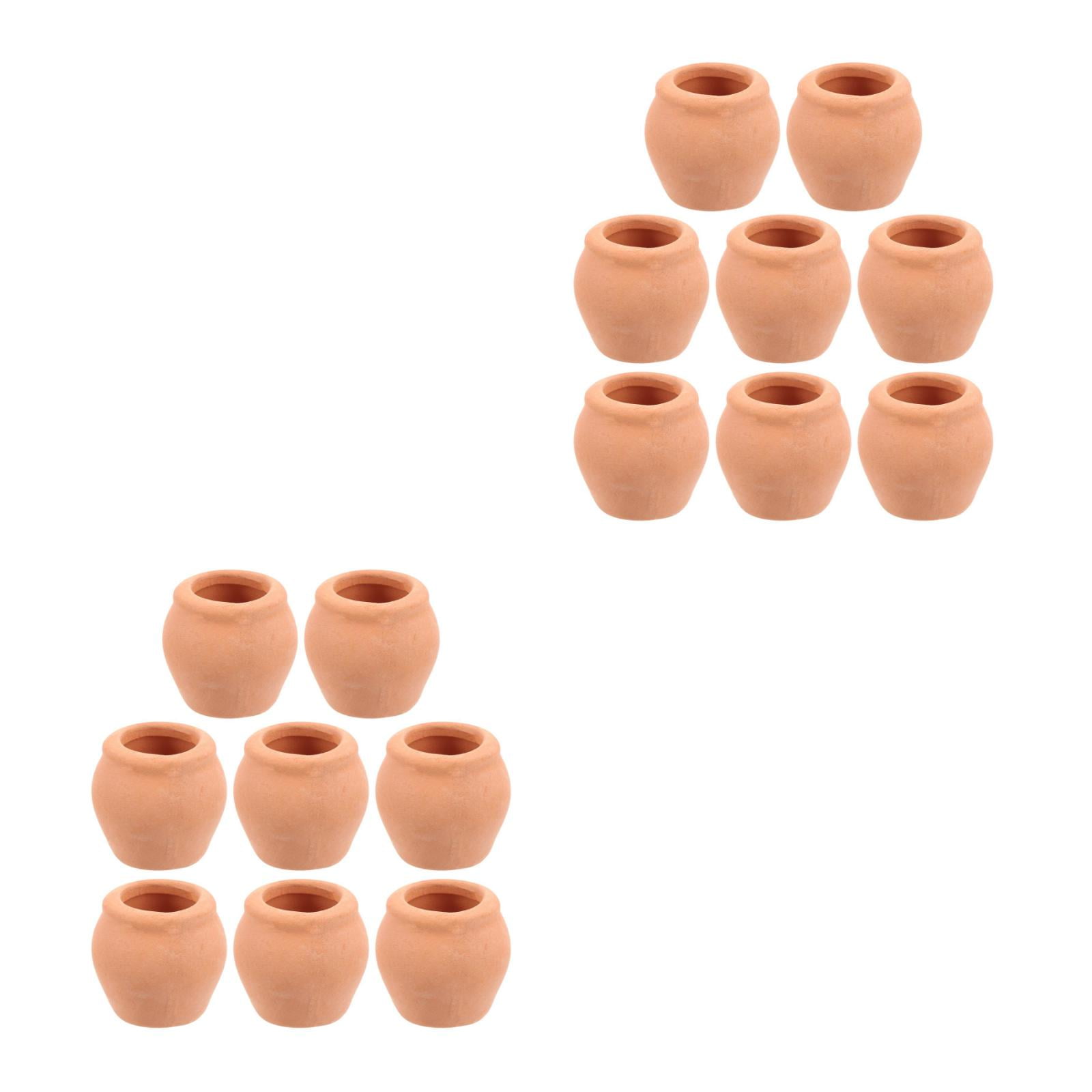 OUNONA 16 PCS Tiny Flower Pots Small Clay Pots Succulent Plants ...
