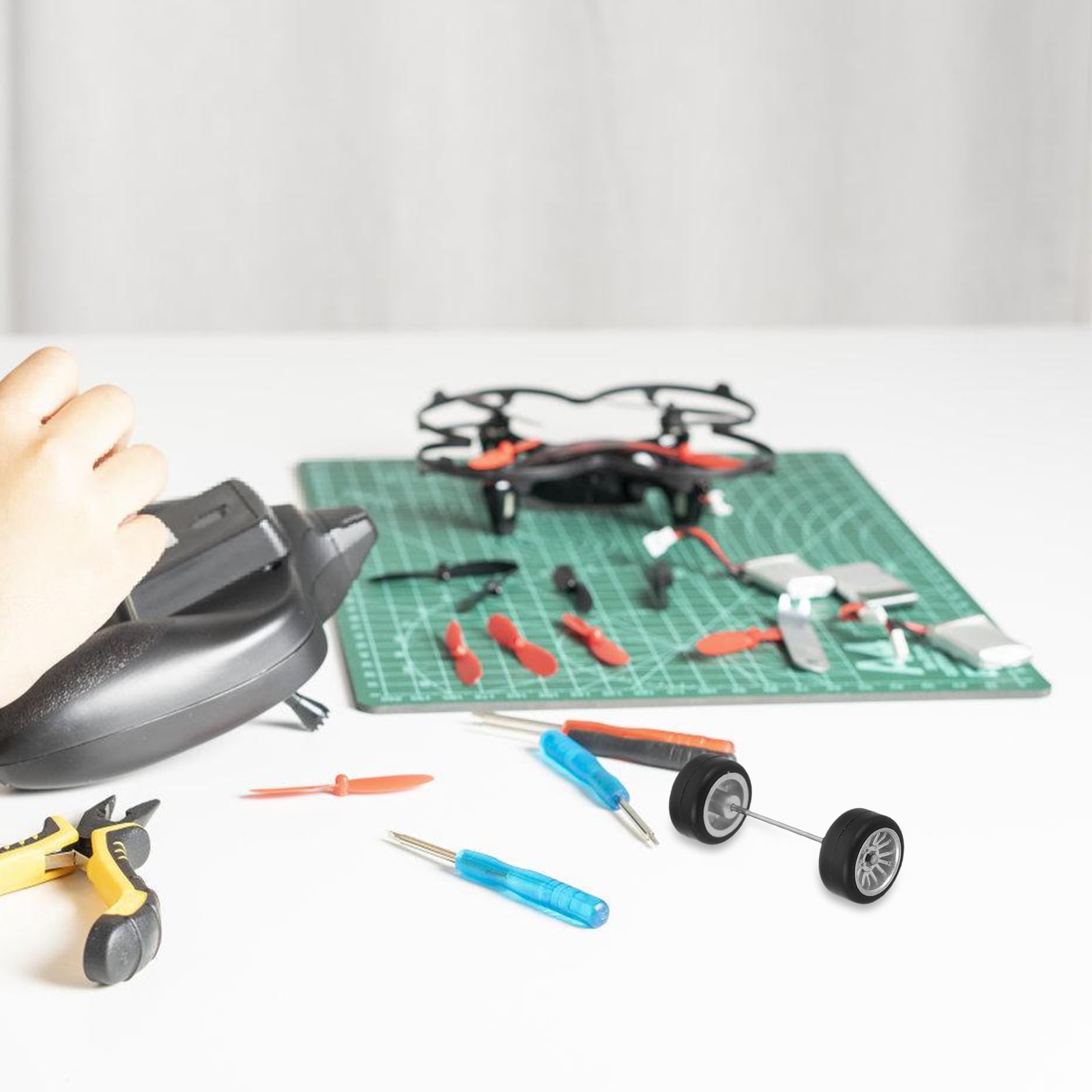 OUNONA 16 Pairs Rc Car Tire Accessories And Model Car Wheels For Toy ...