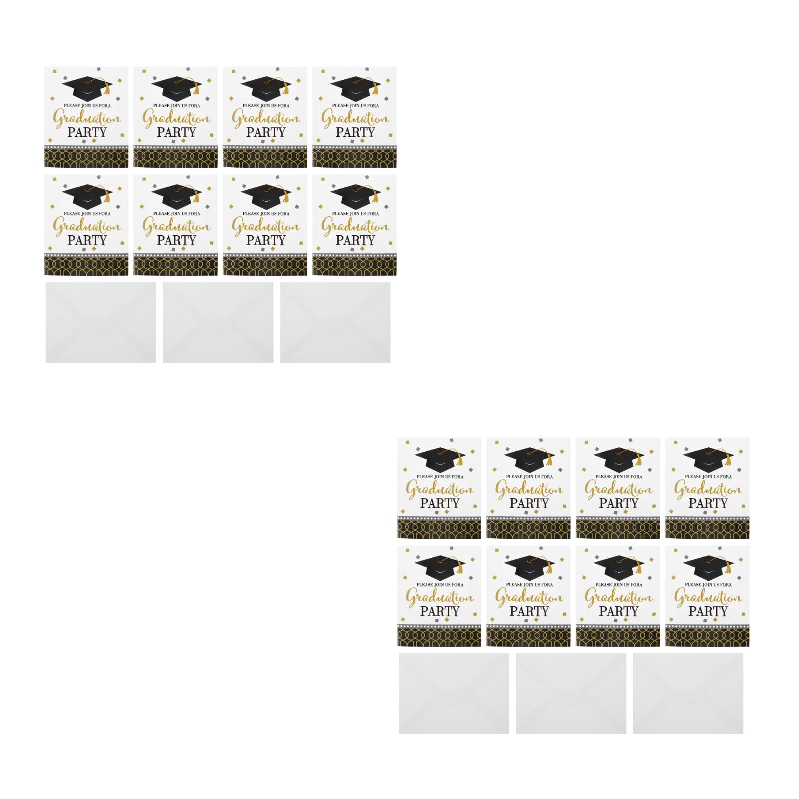 OUNONA 16 Pcs Graduation Party Invitations Cards Graduation Ceremony ...