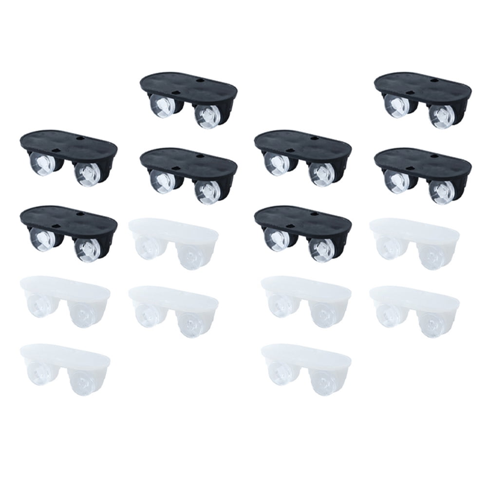 OUNONA 16 Pcs Heavy Duty Storage Bins Pulley Single Direction Casters ...