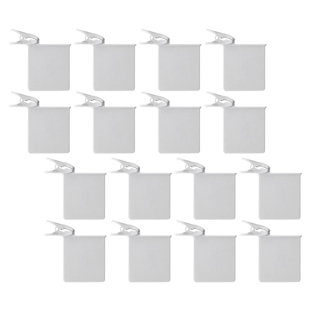 OUNONA 16 Pcs Pocket Refrigerator Side Door Divider Shelf Clips ...