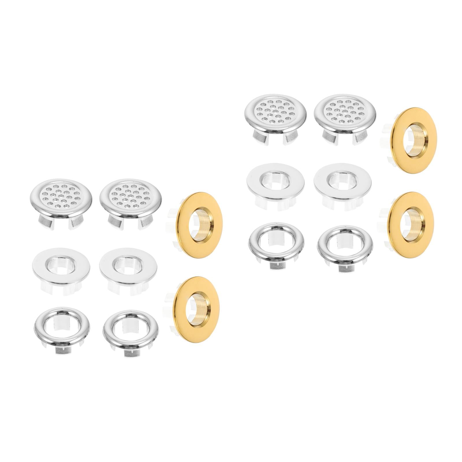 OUNONA 16 Pcs Sink Overflow Rings Overflow Caps Overflow Hole Plug Sink ...