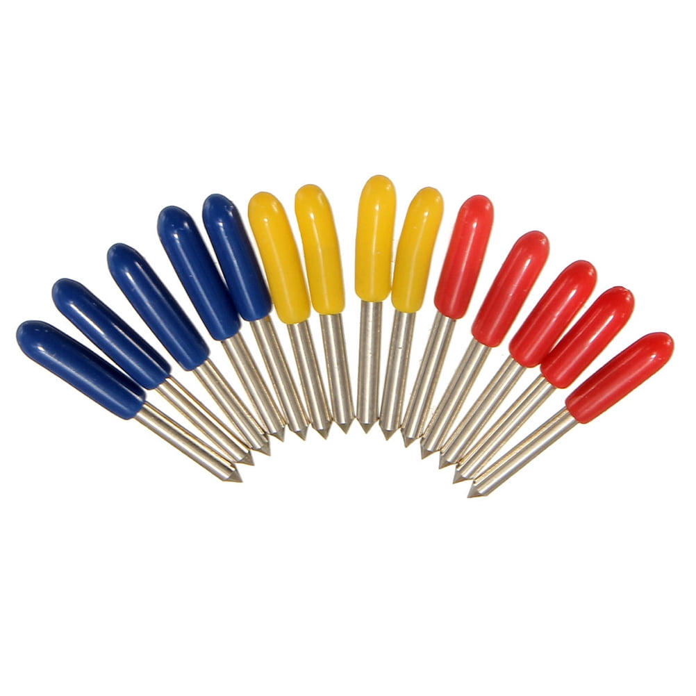 OUNONA 16pcs 30 45 60 Degree Cutting Plotter Vinyl Cutter Blades and ...