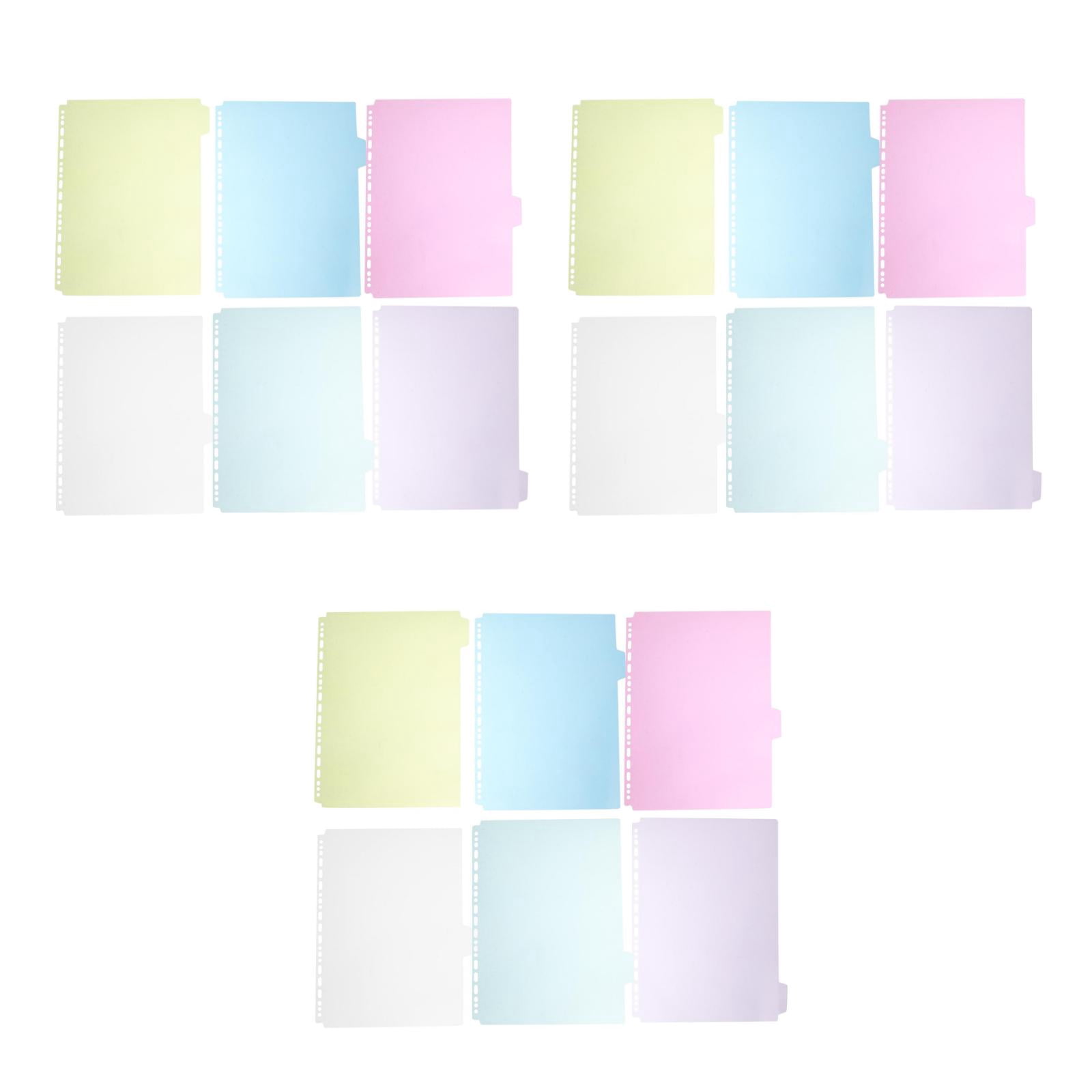 OUNONA 18 PCS Notebook Divider Replacement Binder Dividers School ...