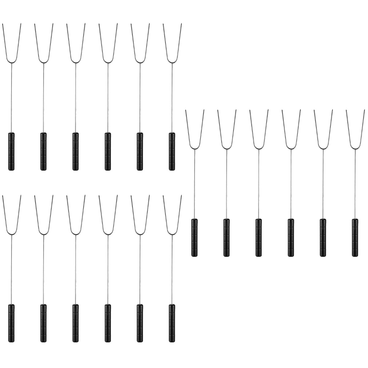 OUNONA 18 Pcs Long Handle Roasting Stick Barbecue Vegetables Forks ...