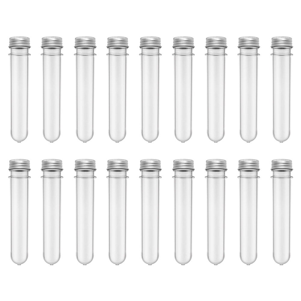 OUNONA 18 Pcs Plastic Tubes Storage Container Test Shot for with Lid ...