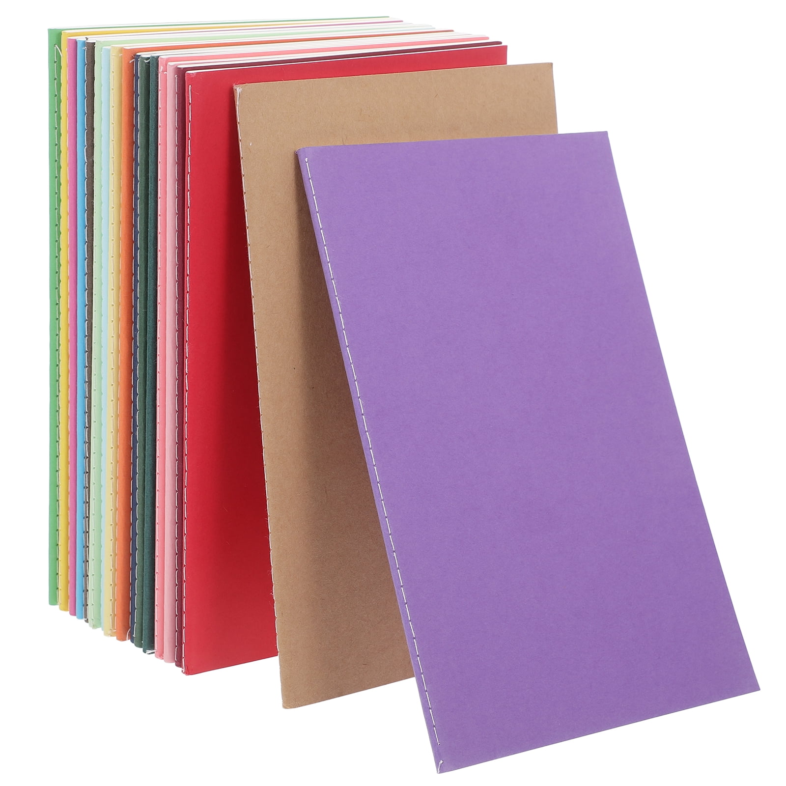 OUNONA 18 Pcs Cute Notebook Kraft Paper Notebook Student 20.50X13.70X0 ...