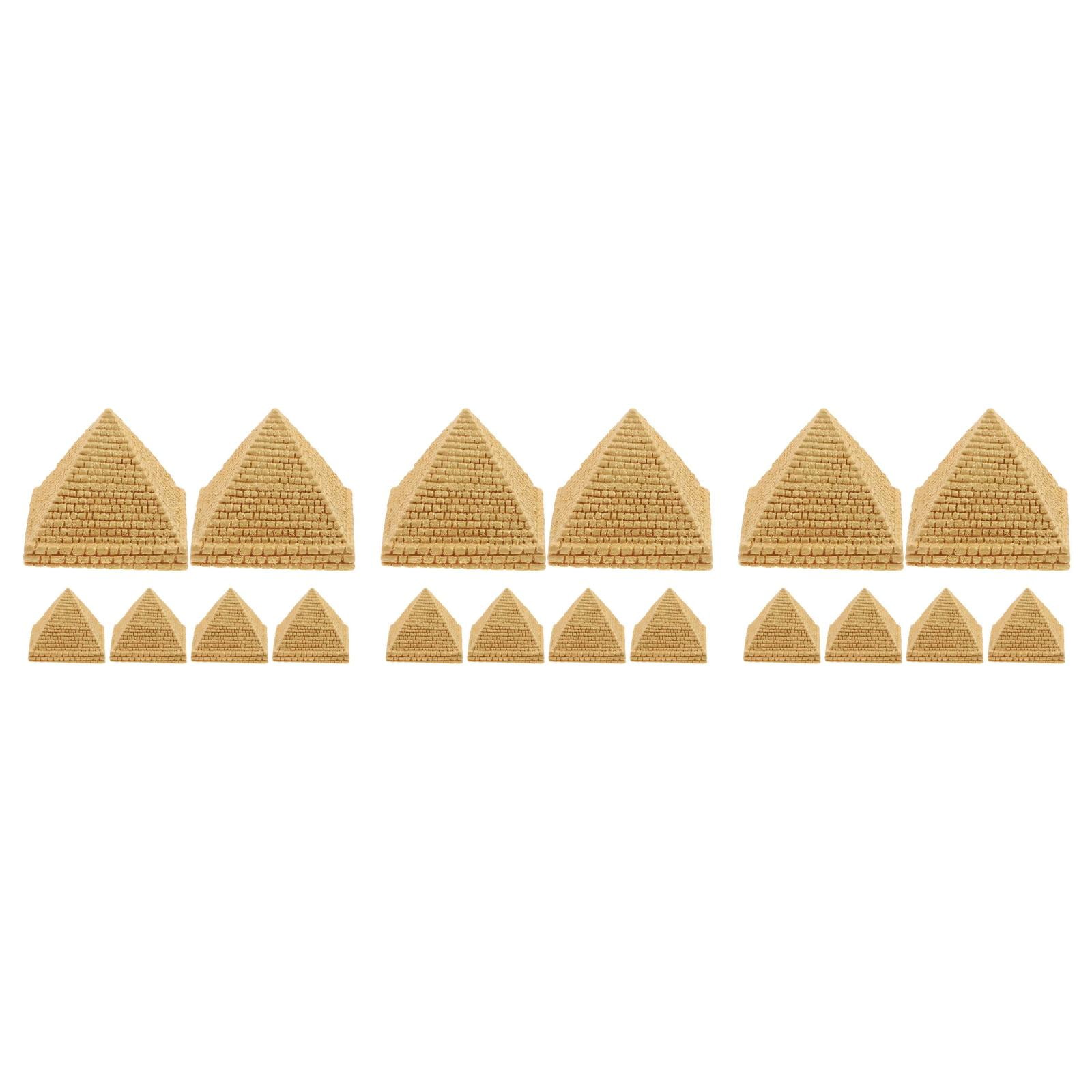 OUNONA 18 pcs Diy Mini Pyramid Statue Decor Egyptian Statue Egyptian ...