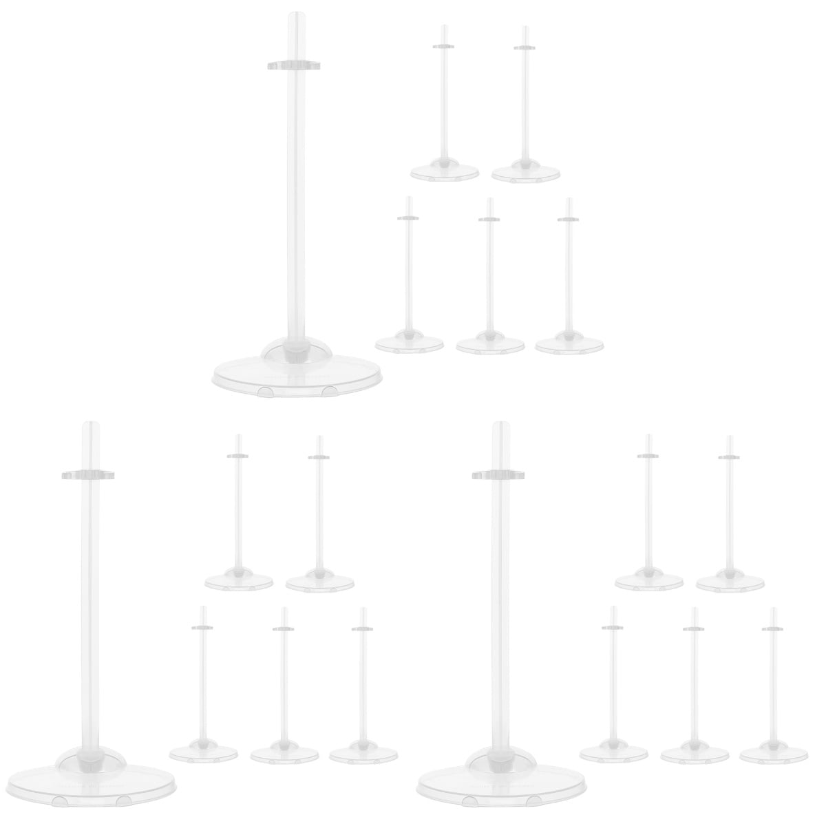 OUNONA 18 pcs Doll Stands Display Holders Doll Support Stands Doll ...