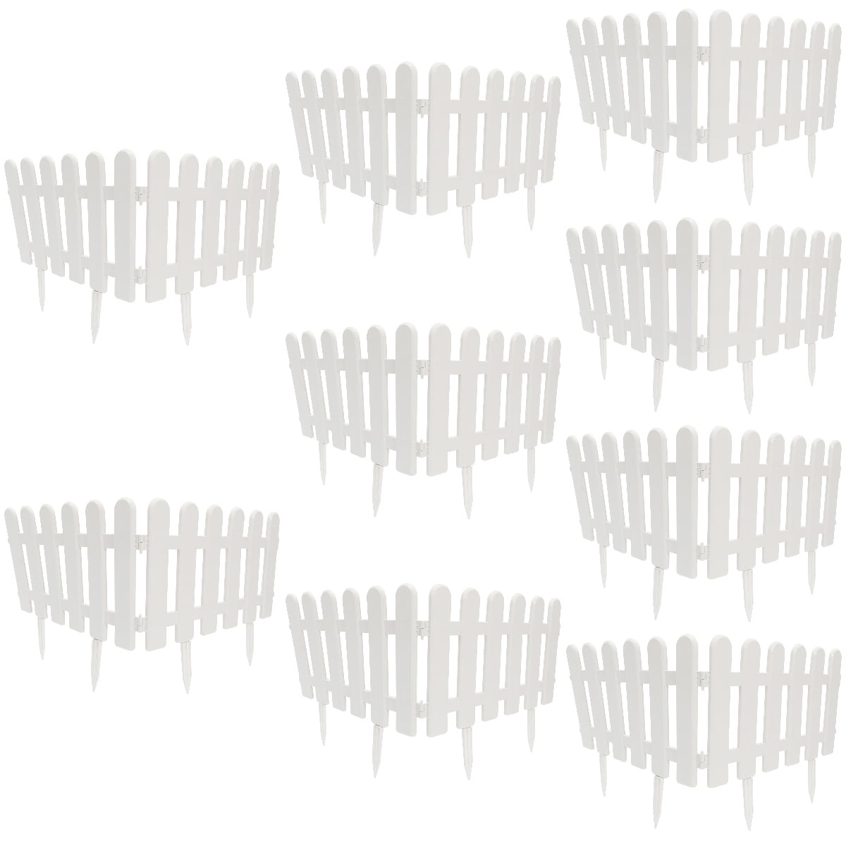 OUNONA 18 pcs Garden Edging Decorative Border Landscape Garden Picket ...