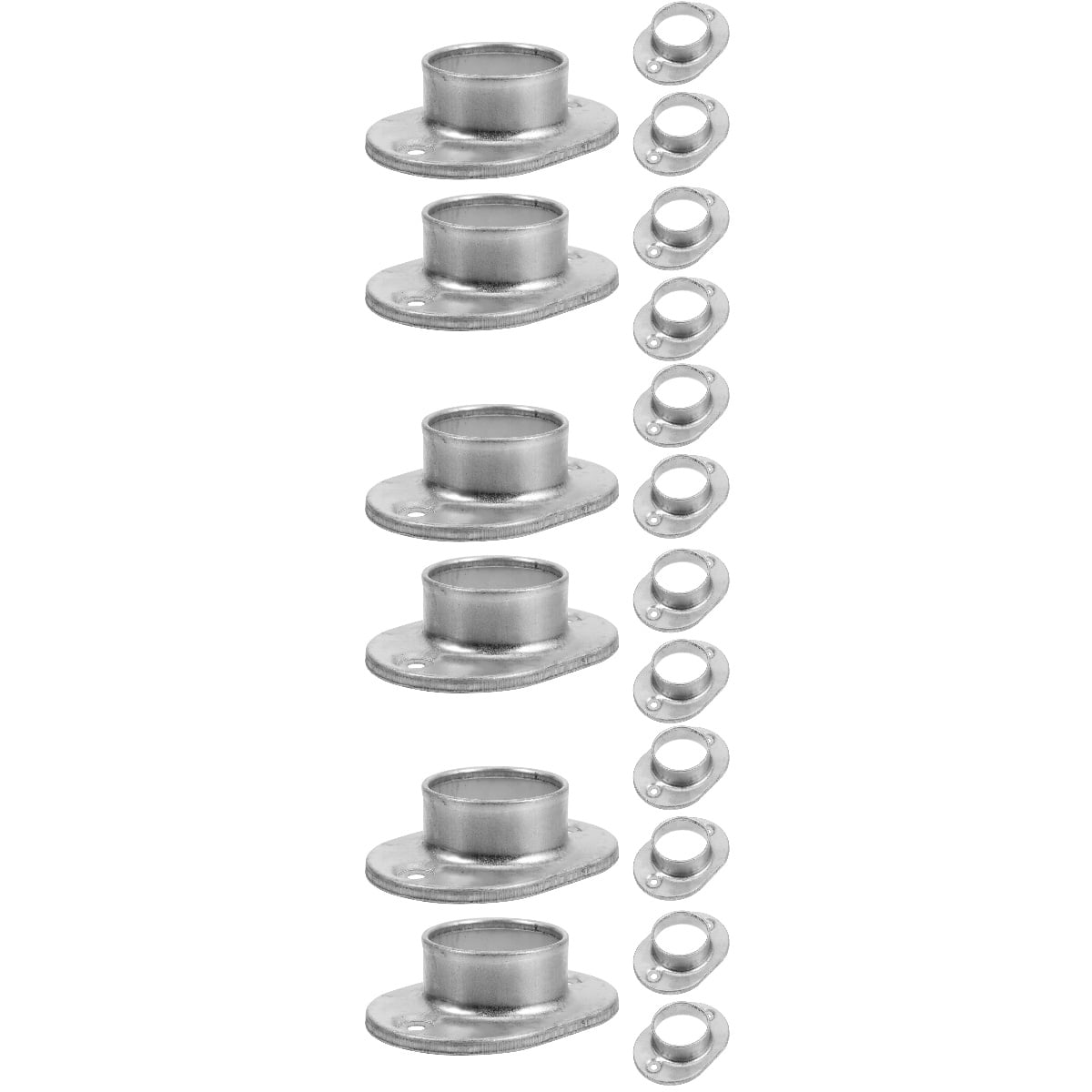 OUNONA 18 pcs Handrail Base Flange Tube Bases Railing Post Base Heavy ...