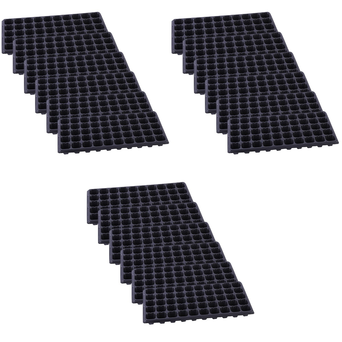OUNONA 18 pcs Plant Growing Trays 50-cave Planting Germination Plates ...