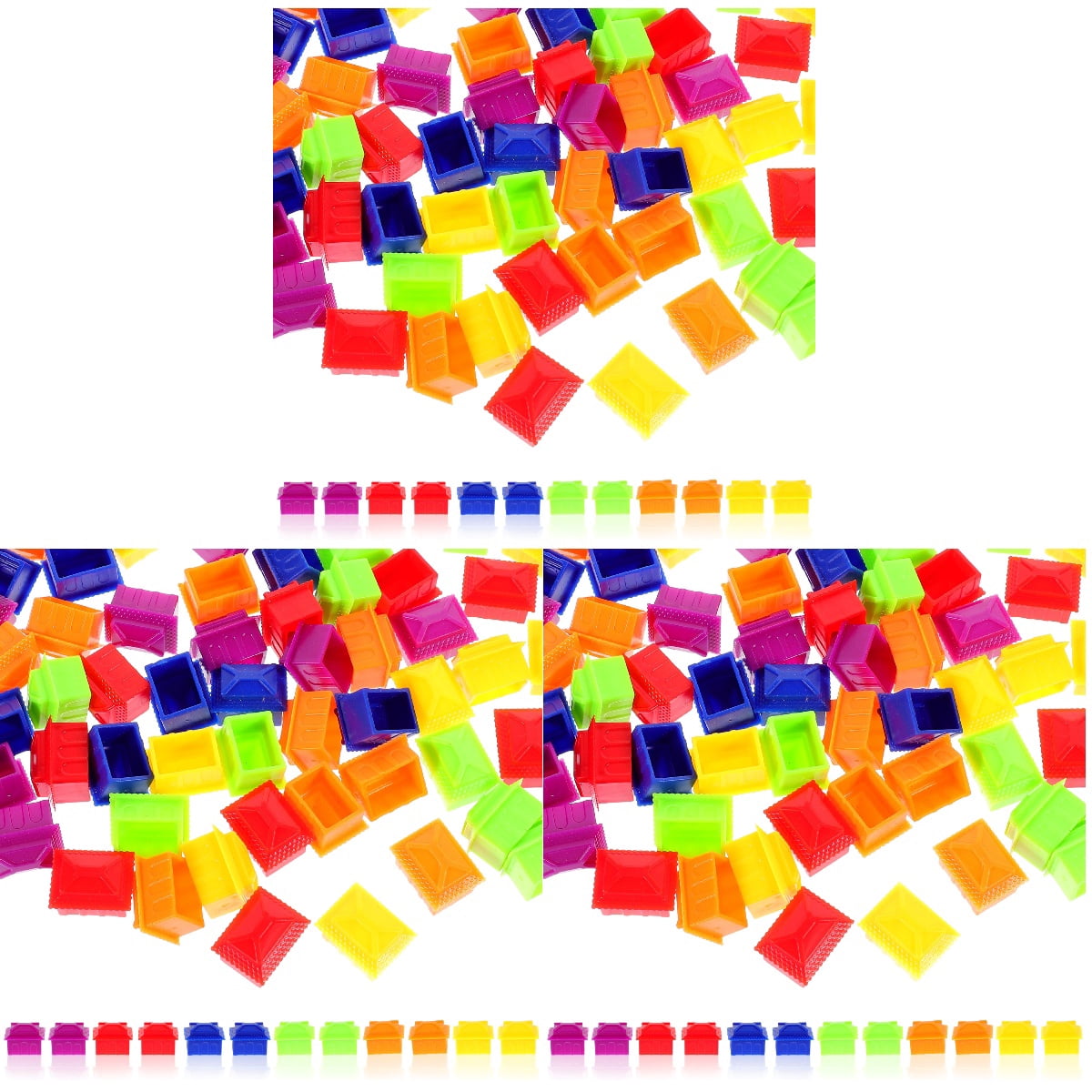 OUNONA 180 pcs Board Game Small House Pieces Rich Man Board Game ...