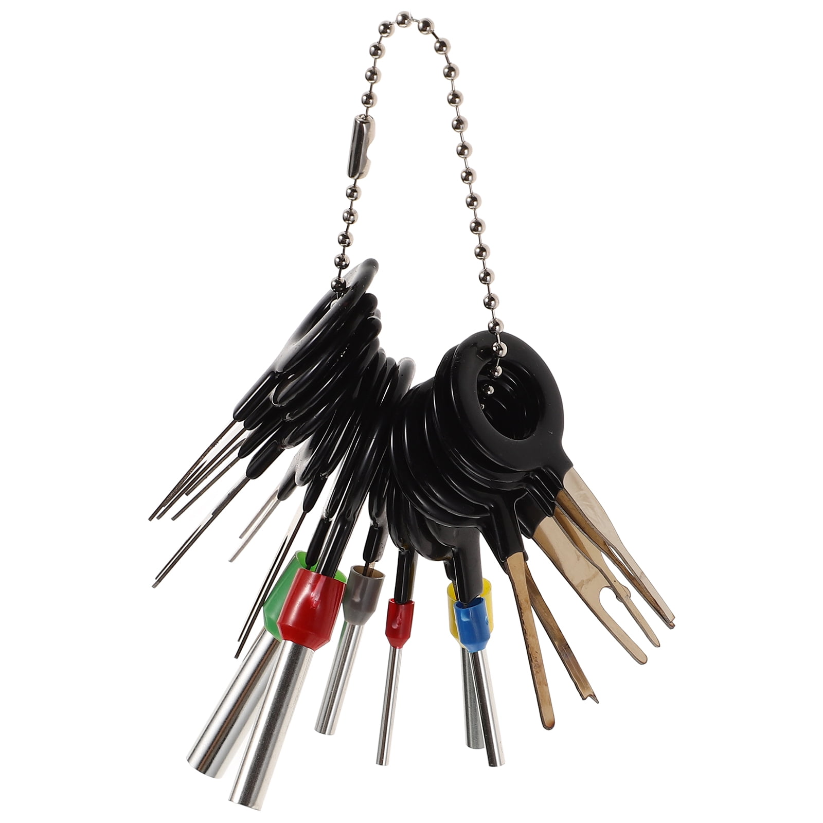 OUNONA 18Pcs Car Terminal Removal Tool Kit Electrical Pin Removal Tool Kit Pin Extractor Tool ...