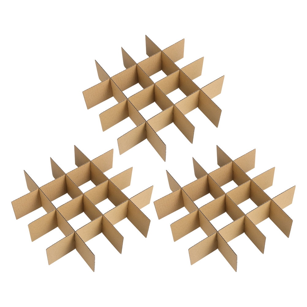 OUNONA 18Pcs Moving Box Glasses Divider Kits Cardboard Dividers Fit Boxes For Kitchen Dish ...