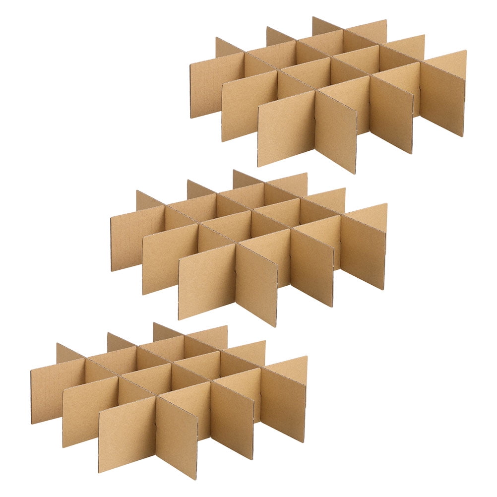 OUNONA 18Pcs Moving Box Glasses Divider Kits Cardboard Dividers Fit ...