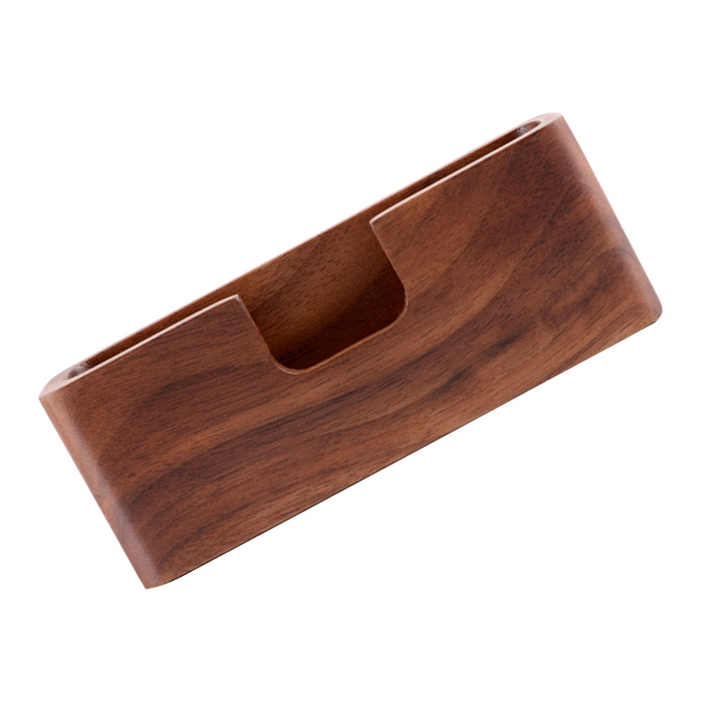 OUNONA 1PC Creative Office Desktop Name Cards Holder Wooden Cards ...