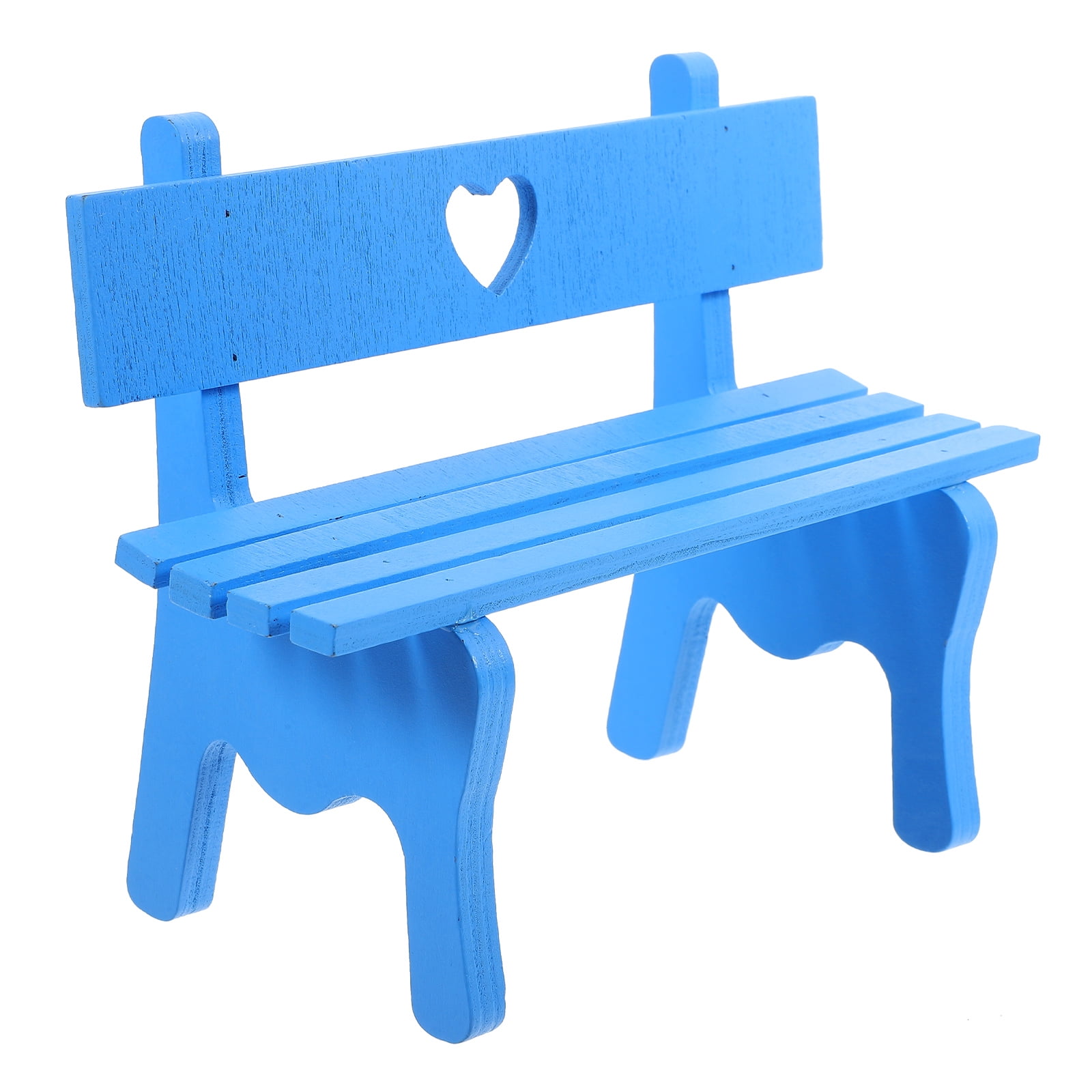 OUNONA 1PC Miniature Park Bench Furniture Park Chair Garden Village ...