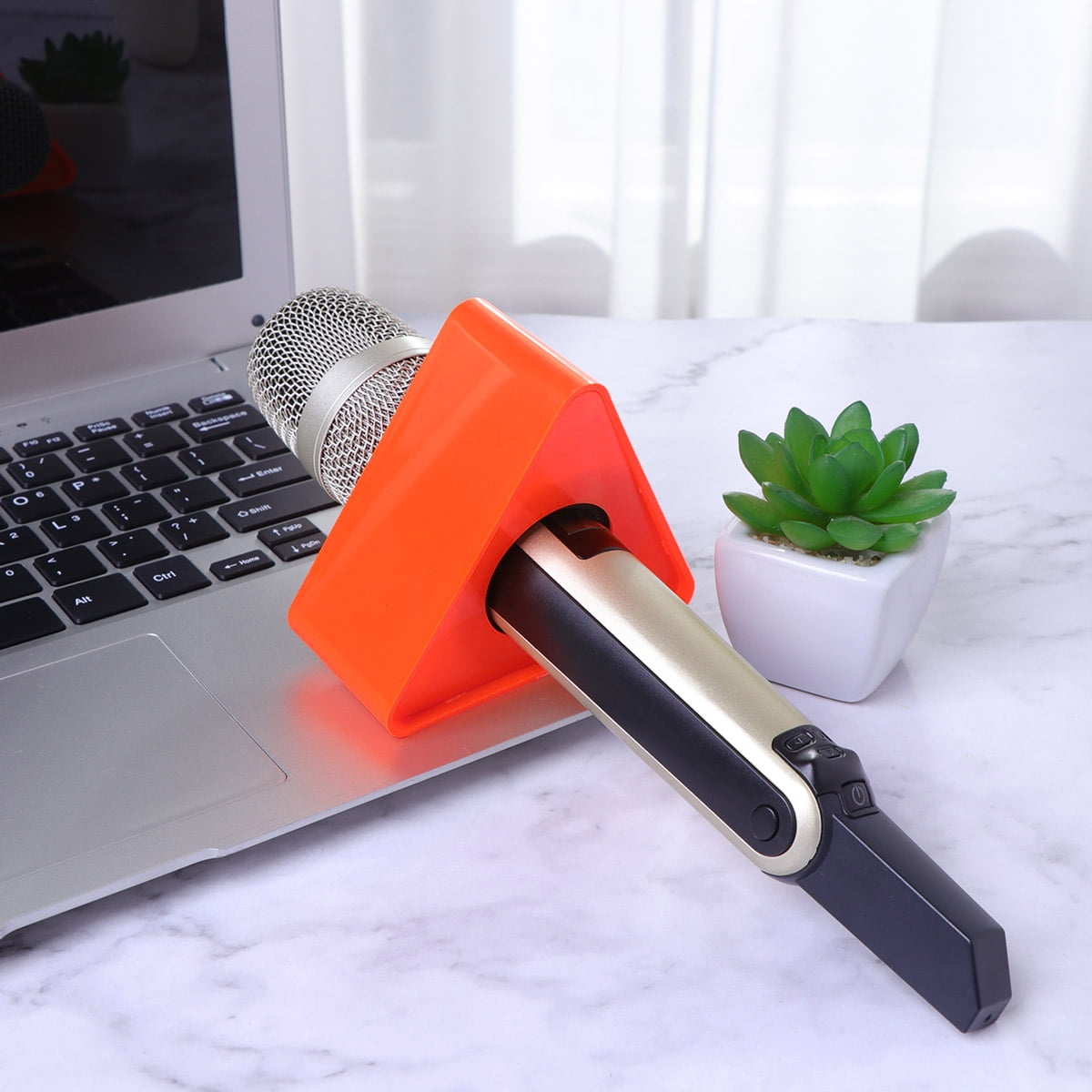 OUNONA 1Pack ABS Mic Mark for Interview Microphone and Logo Display - Walmart.com