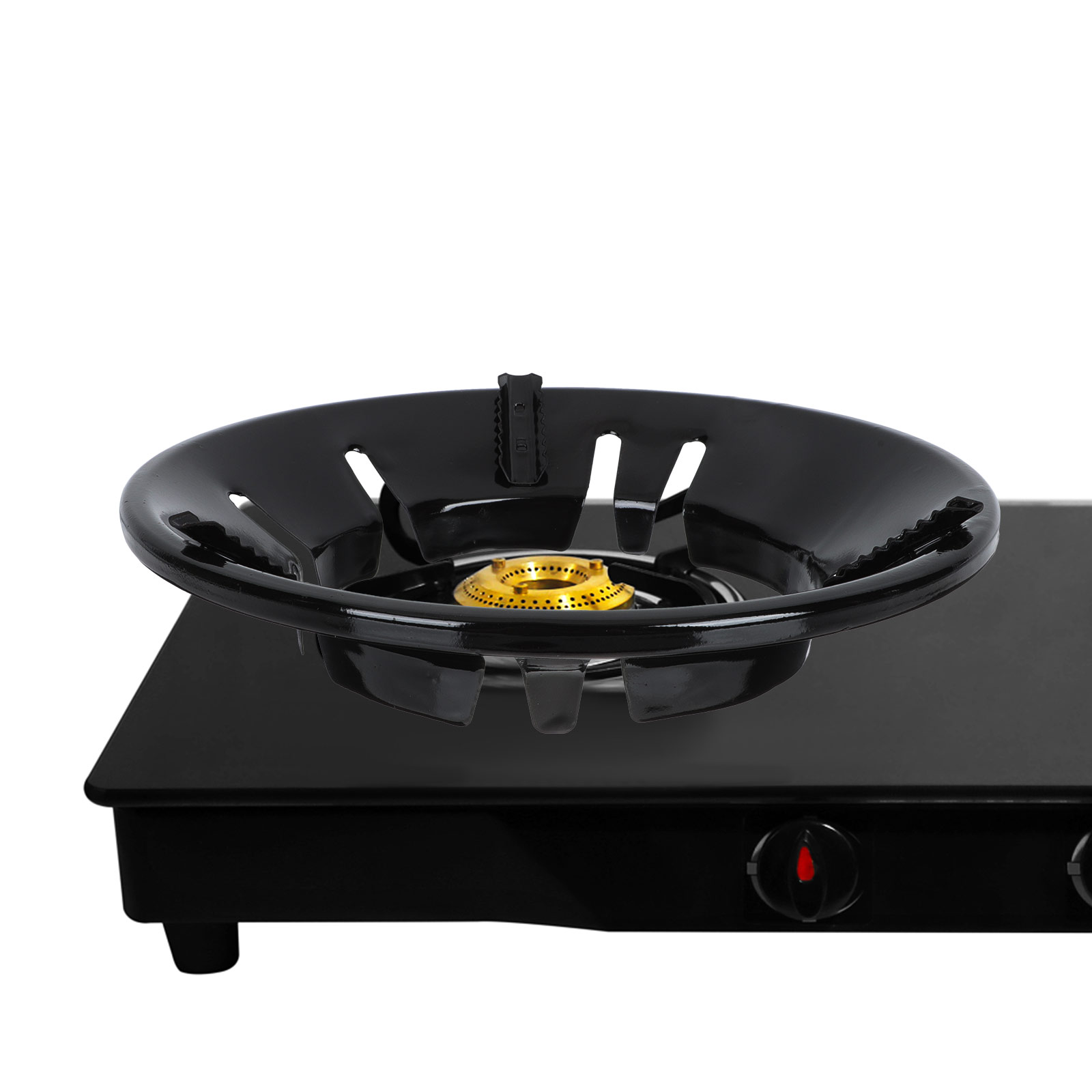 OUNONA Wok Accessories Kit Wok Rack Enamel Fire Gathering Professional ...